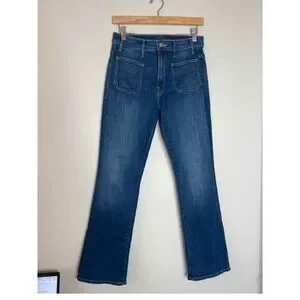 MOTHER | Jeans | New Mother The Patch Pocket Insider Flood High Rise ...
